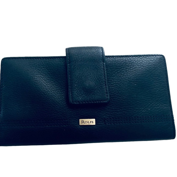 Rolfs | Bags | Rolfs Black Leather Wallet | Poshmark